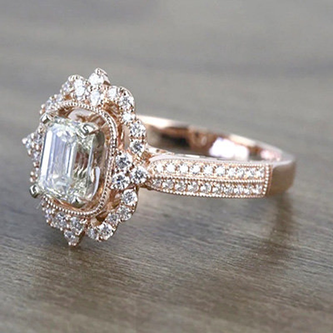 2 CT Emerald Cut Engagement Ring Attractive Engagement | Etsy