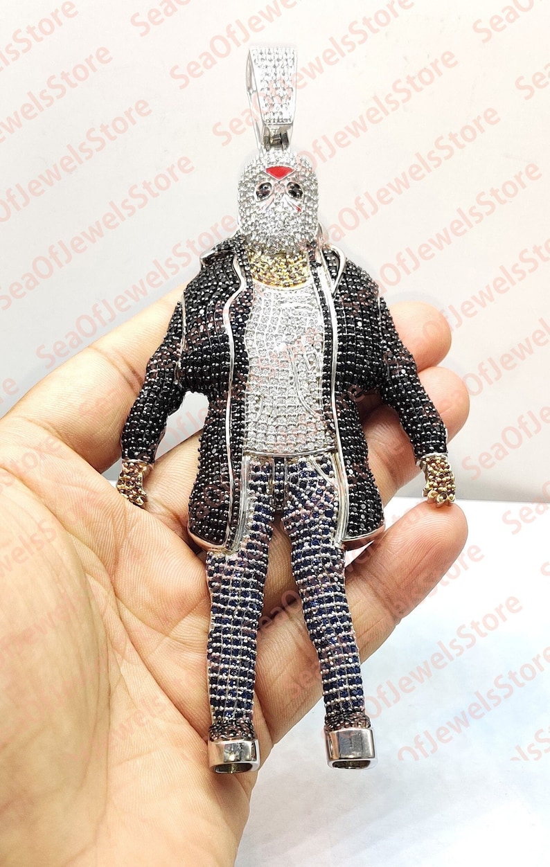 Custom Made Mens Hip Hop Pendant Simulated Diamond Pendant - Etsy