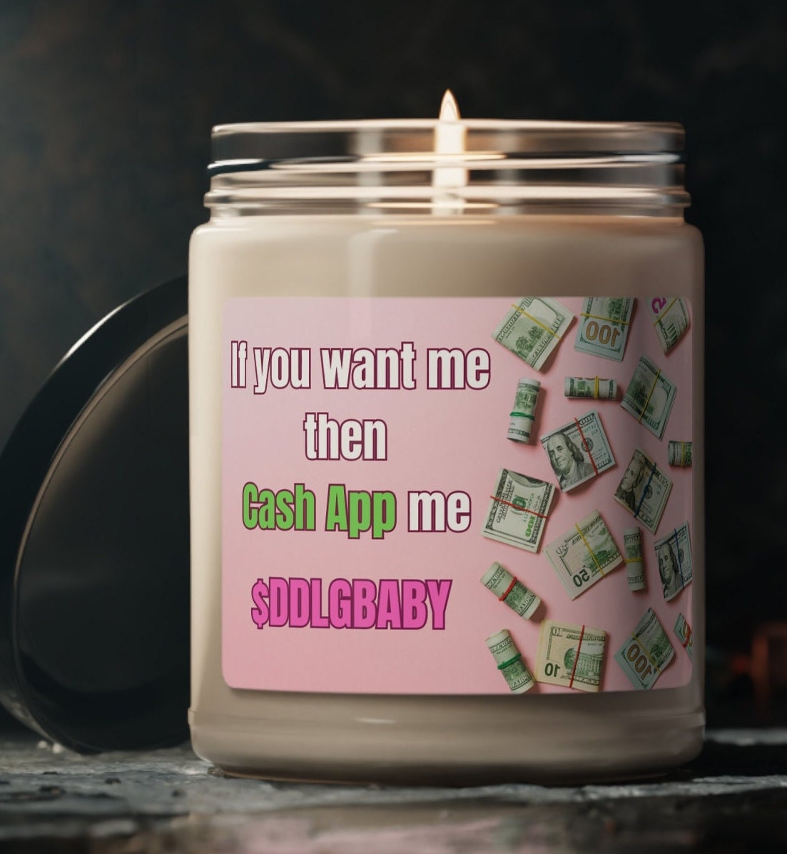 Personalized Onlyfans Tip Candle If You Love Me Then Cash App Me Only ...