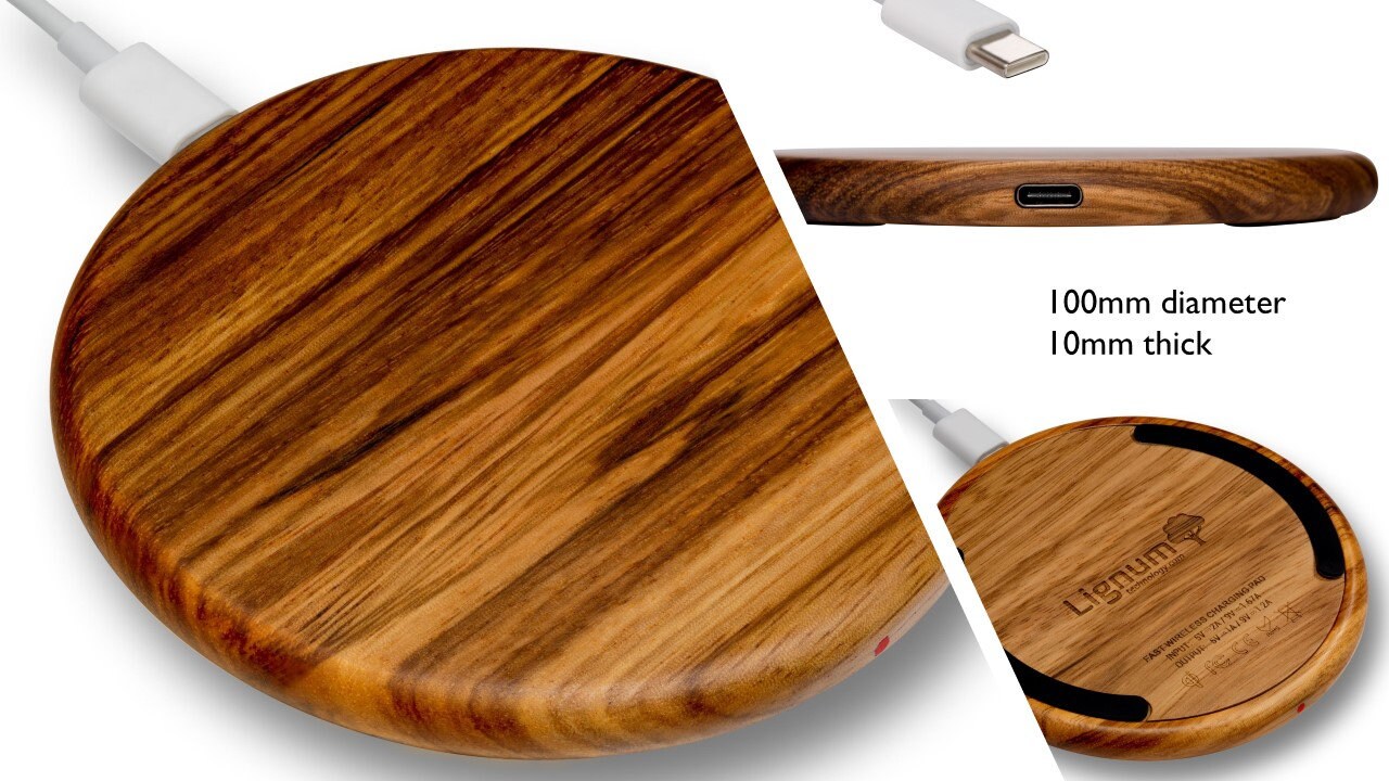 NEW Personalized Solid Wood Wireless Phone Charger. Available in a ...
