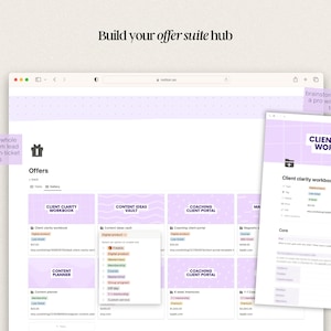 Business Planner Notion, Business Dashboard for Coaches, Notion ...