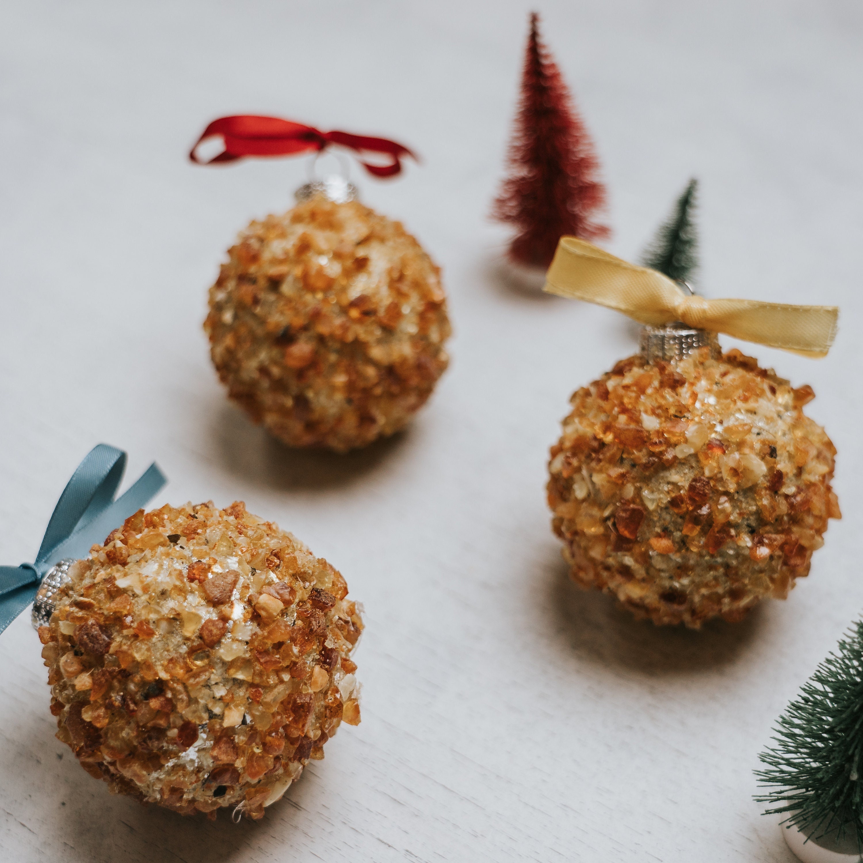 Amber Christmas Baubles | Baltic Amber Ornament | Christmas Tree ...