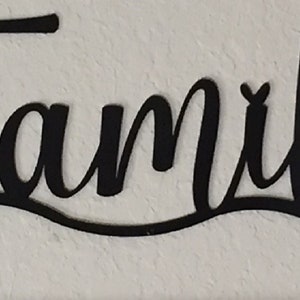 Family Metal Wall Art, Indoor or Outdoor Familia Metal Sign - Etsy