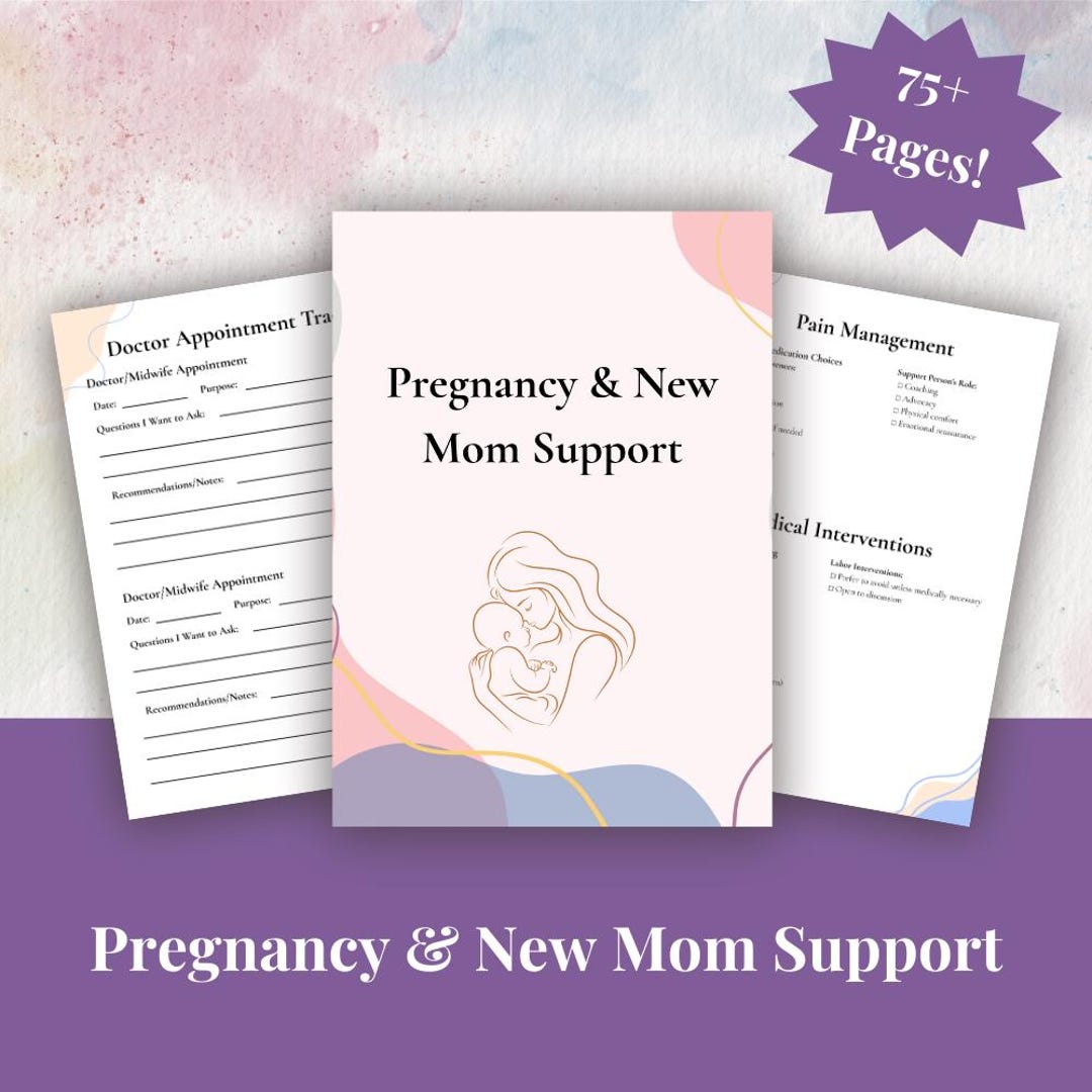 Pregnancy Planner Bundle | Pregnancy & New Mom Support Kit | Trimester ...