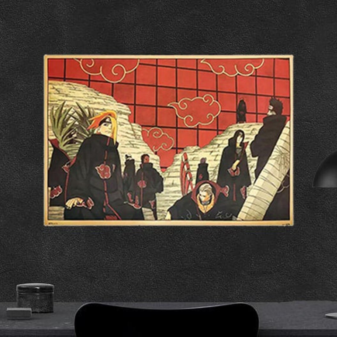 Akatsuki Crew Anime Naruto Poster Wall art premium gift | Etsy