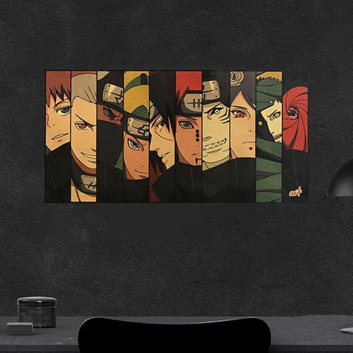 Anime Naruto Poster Akatsuki Wall art premium gift decor | Etsy