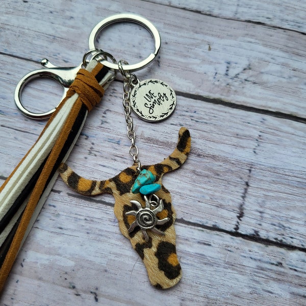 Bull Keychain - Etsy