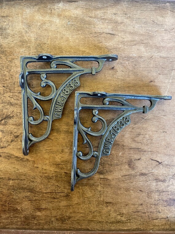 GWR 1833 Shelf Brackets pair Made of Cast Iron - Etsy