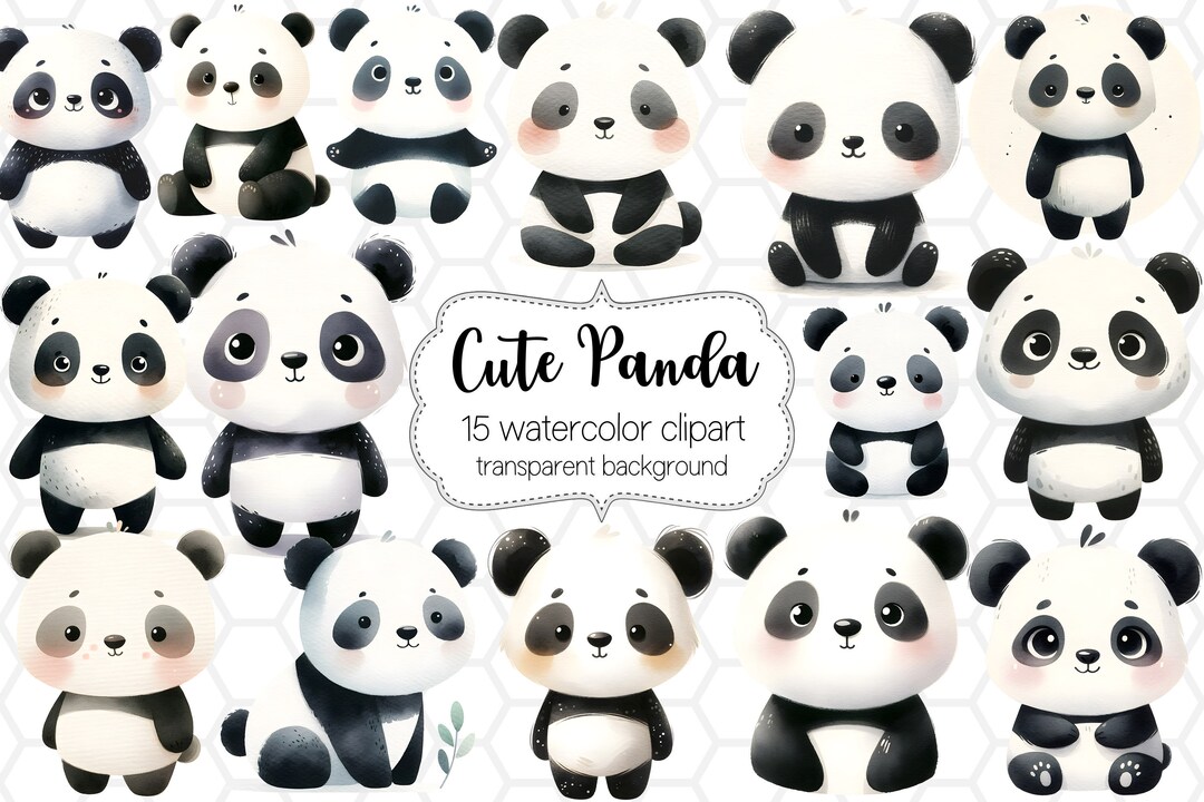 Cute Panda Png File for Sublimation, Panda Clipart, Panda Png, Panda ...