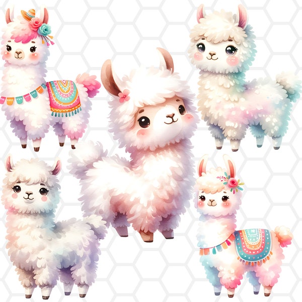Llama Clipart - Etsy