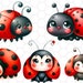 Cute Ladybug Png Files for Sublimation, Ladybug Png, Ladybug Clipart ...