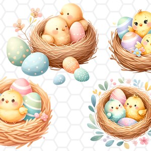 Watercolor Easter Chick Clipart: PNG Files for Sublimation (digital ...