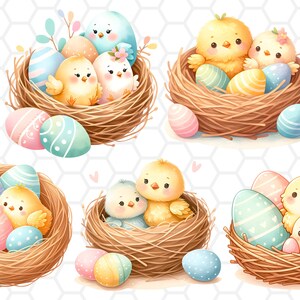 Watercolor Easter Chick Clipart: PNG Files for Sublimation (digital ...