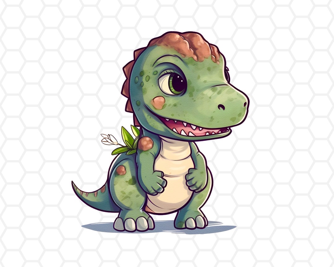 Cute Baby Dinosaur Png File for Sublimation, Dinosaur Clipart, Dinosaur ...