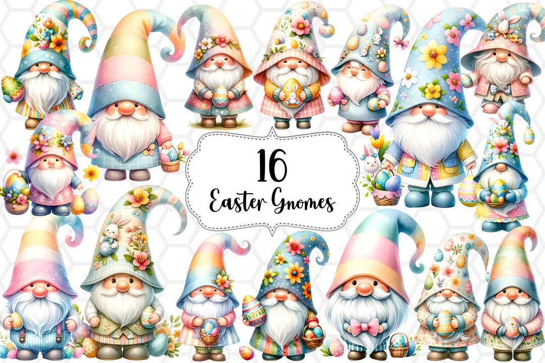 Easter Gnome Png Files for Sublimation, Gnome Png, Gnome Clipart ...