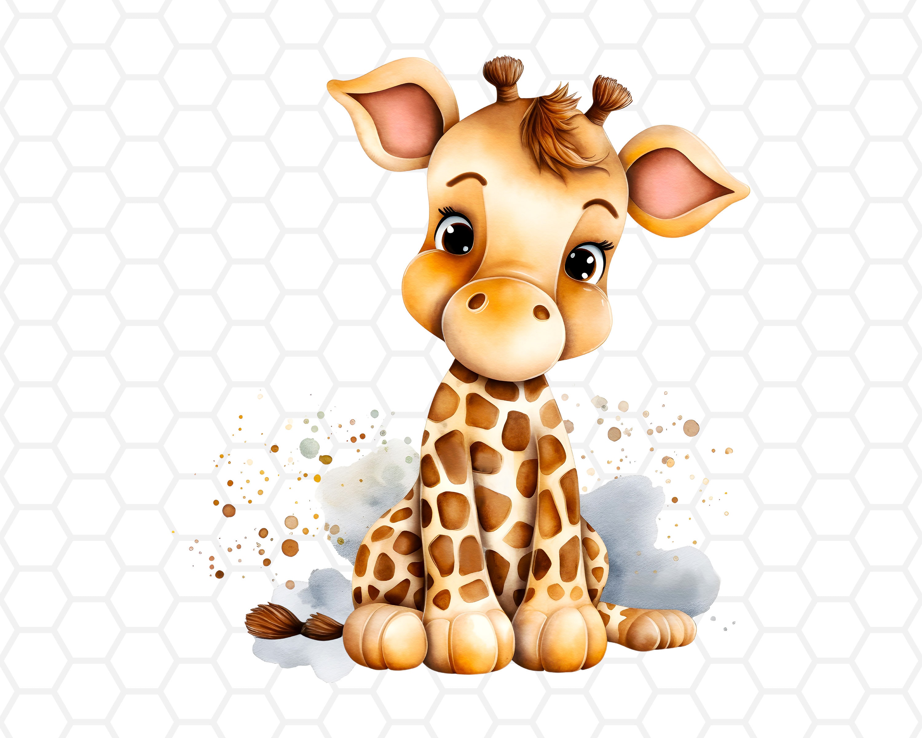 Baby Giraffe Png File for Sublimation, Giraffe Clipart, Giraffe Png ...