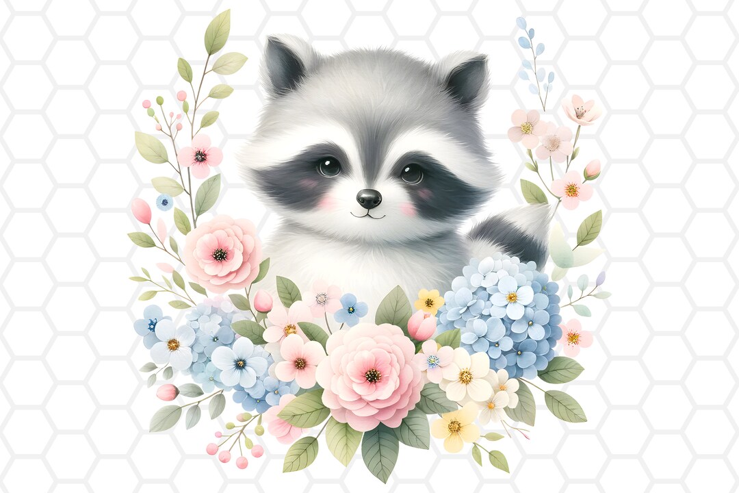 Cute Raccoon Png File for Sublimation, Raccoon Clipart, Raccoon Png ...