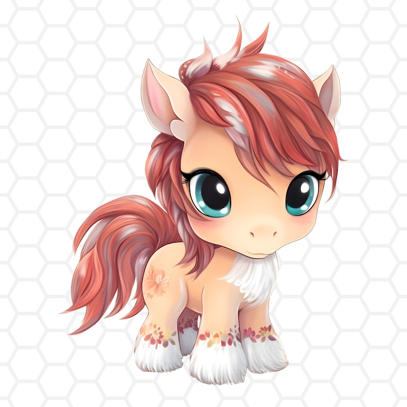 Kawaii Horse - Etsy