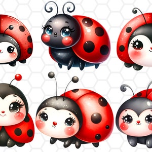 Cute Ladybug Png Files for Sublimation, Ladybug Png, Ladybug Clipart ...
