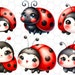 Cute Ladybug Png Files for Sublimation, Ladybug Png, Ladybug Clipart ...