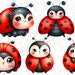 Cute Ladybug Png Files for Sublimation, Ladybug Png, Ladybug Clipart ...