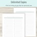 Numbered Blank List With Two Columns, Simple List Template, Printable ...