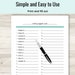 Numbered Blank List With Two Columns, Simple List Template, Printable ...