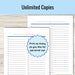 Printable Blank List, 2 Column, Checklist, Simple List Form, Planner ...