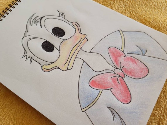 Donald Duck Pencil Drawing