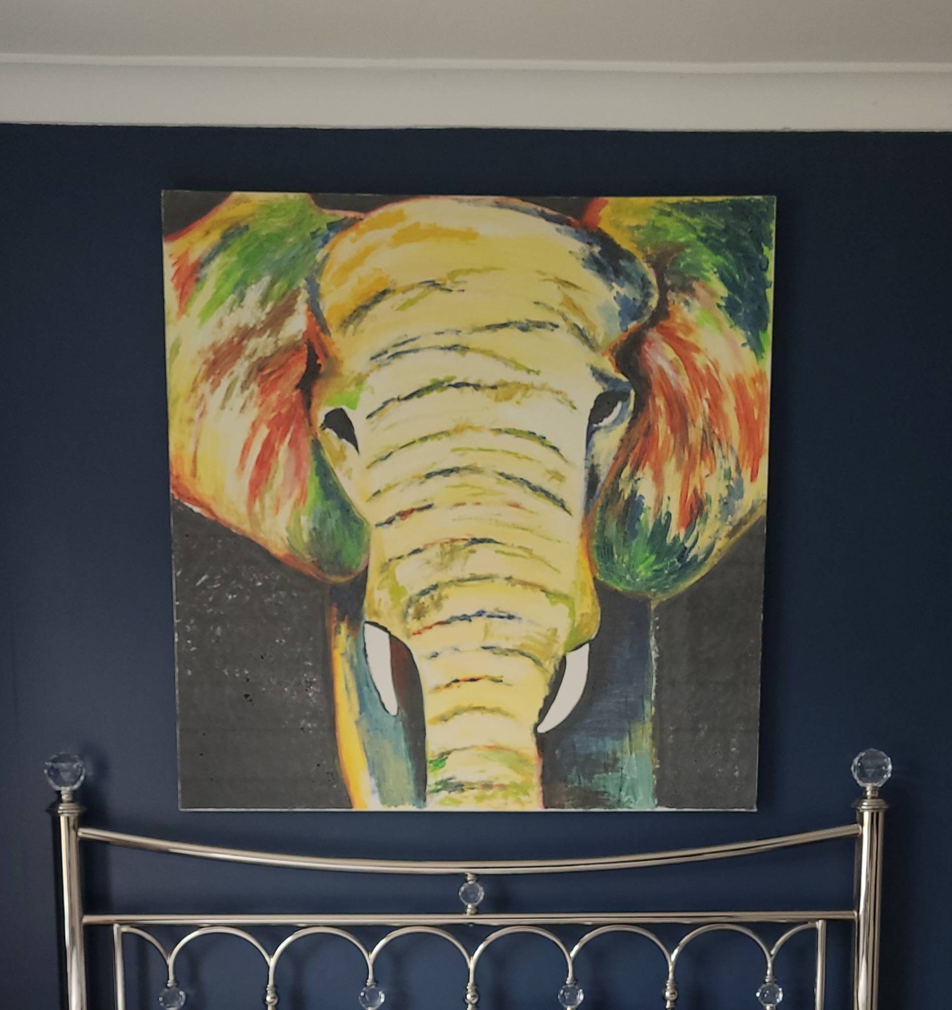 Painted Elephants Background