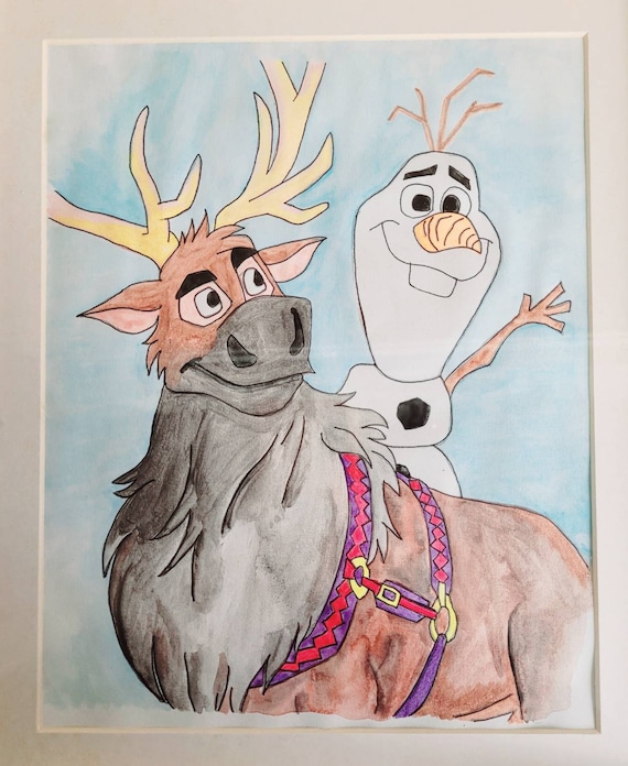 Frozen Sven Drawing