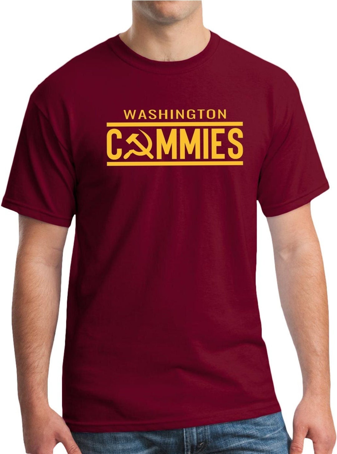 Washington Commies Football T-shirt - Etsy