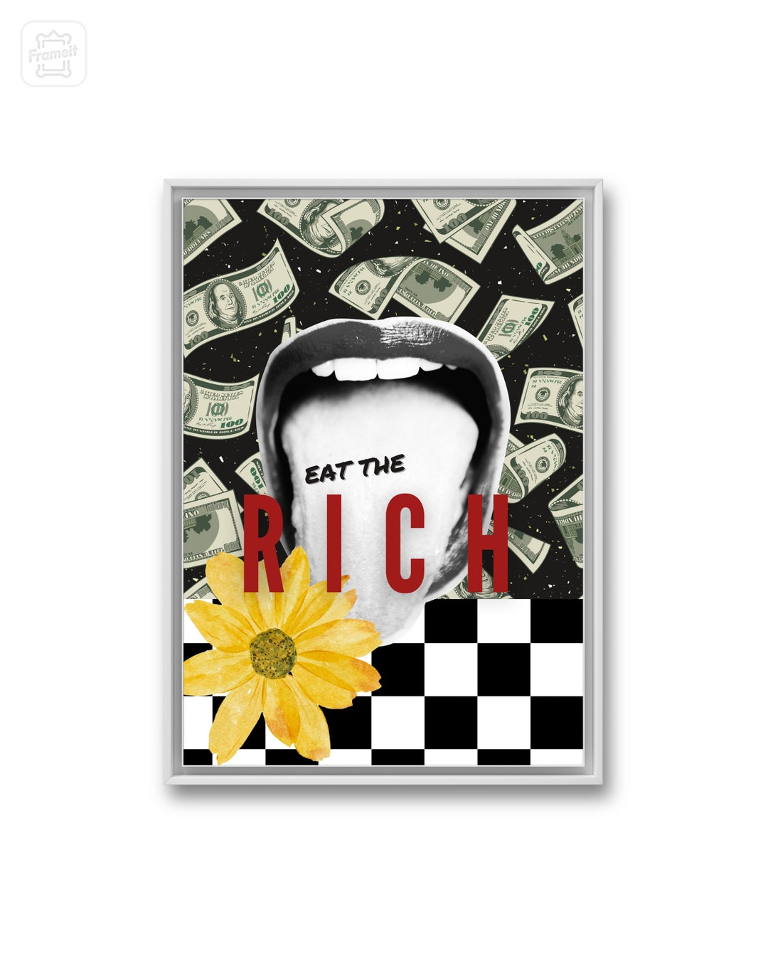 Eat the Rich Digital Poster - Etsy