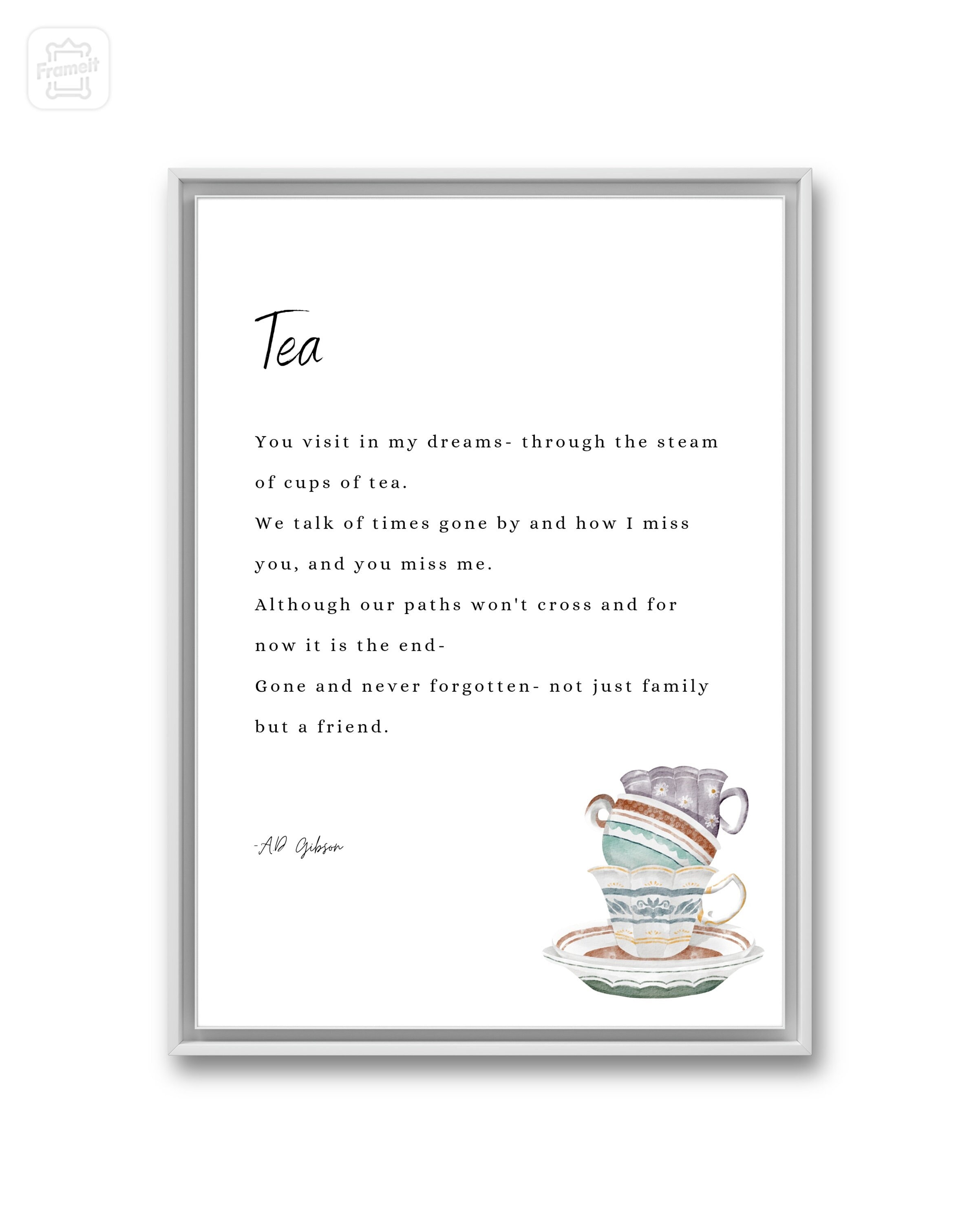 Tea Poem Digital Print - Etsy