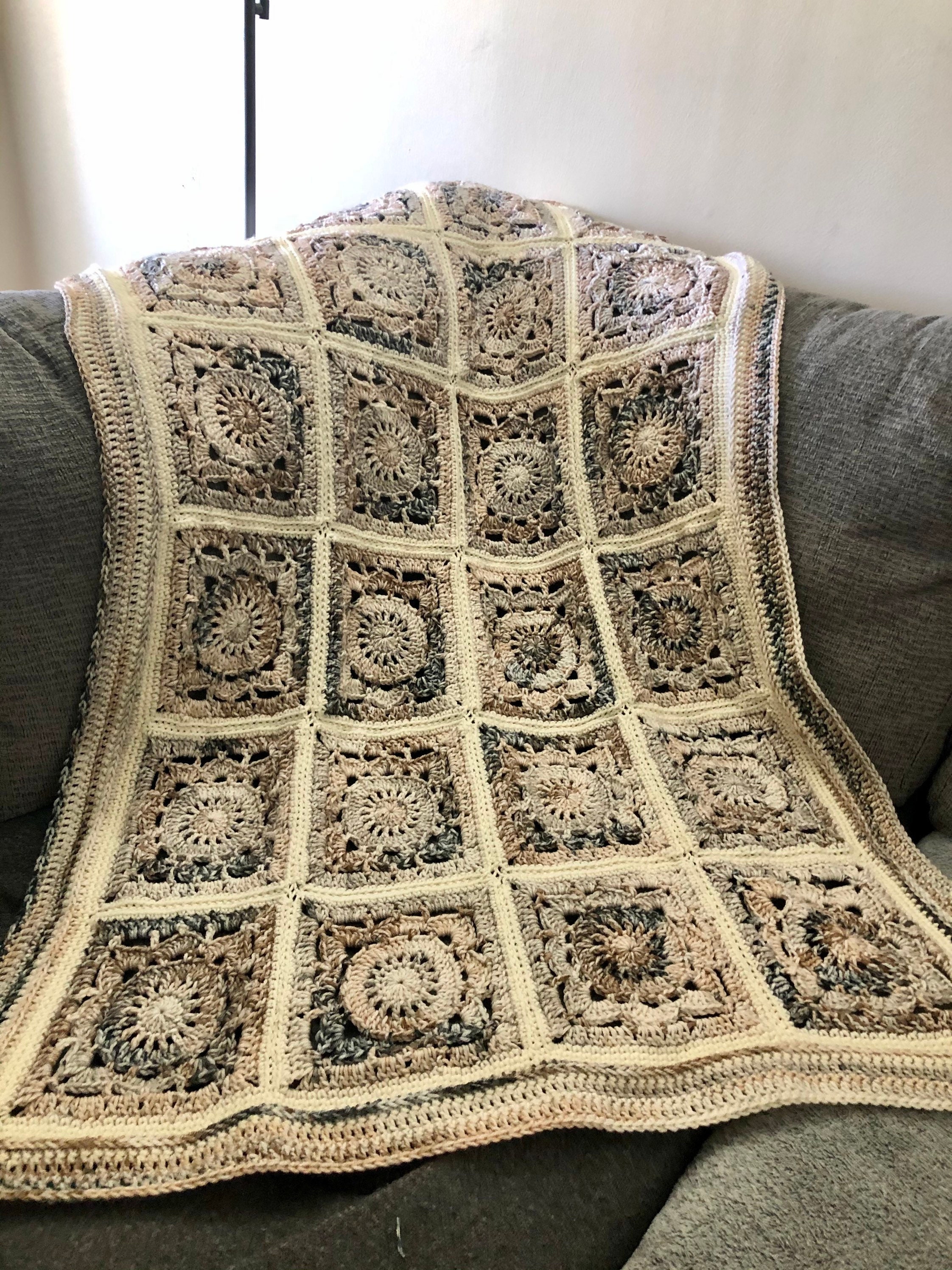 Crochet Throw Blanket - Etsy