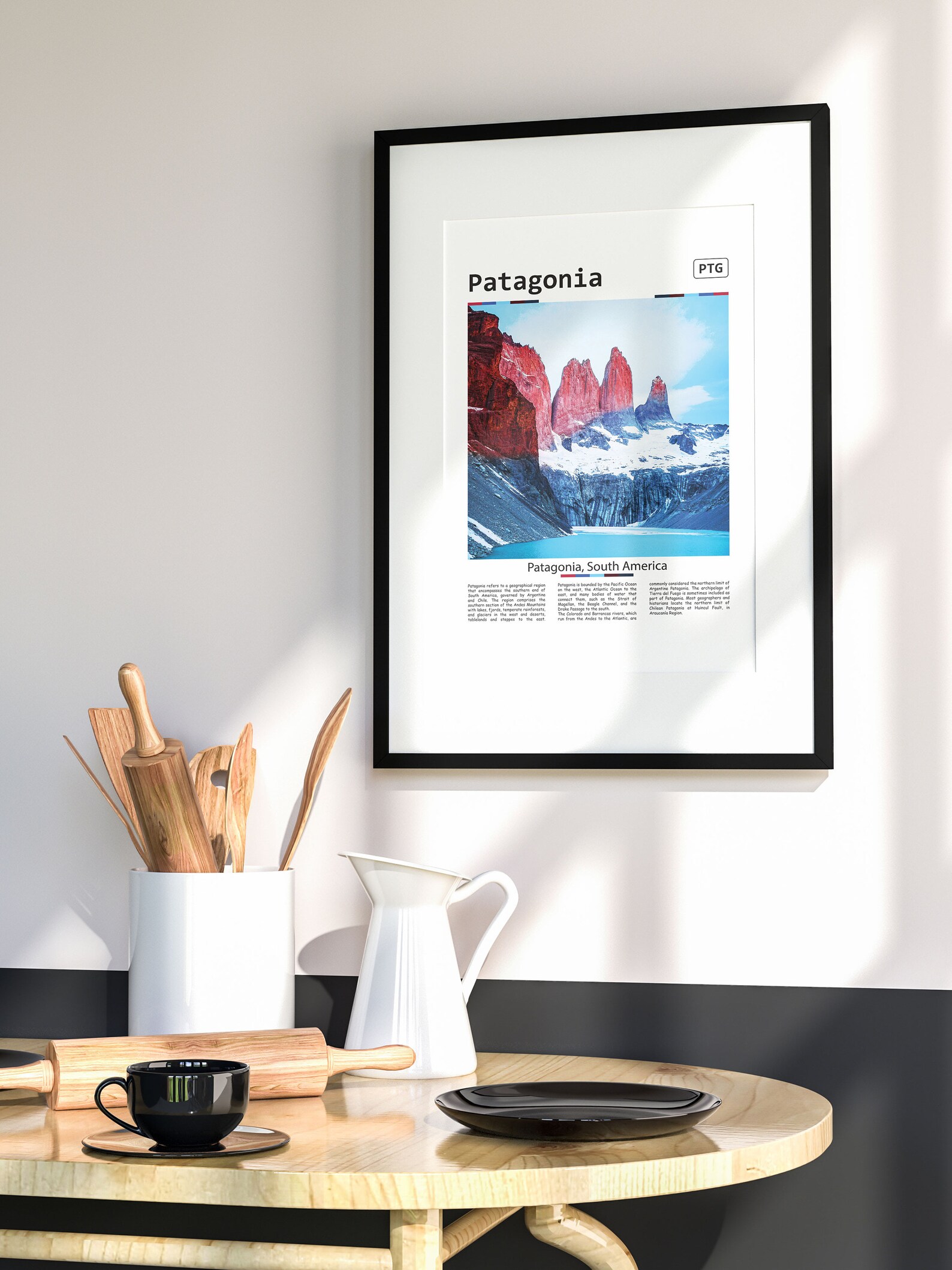 Patagonia Print, Patagonia Poster, Patagonia Chile, Chile Travel Poster ...