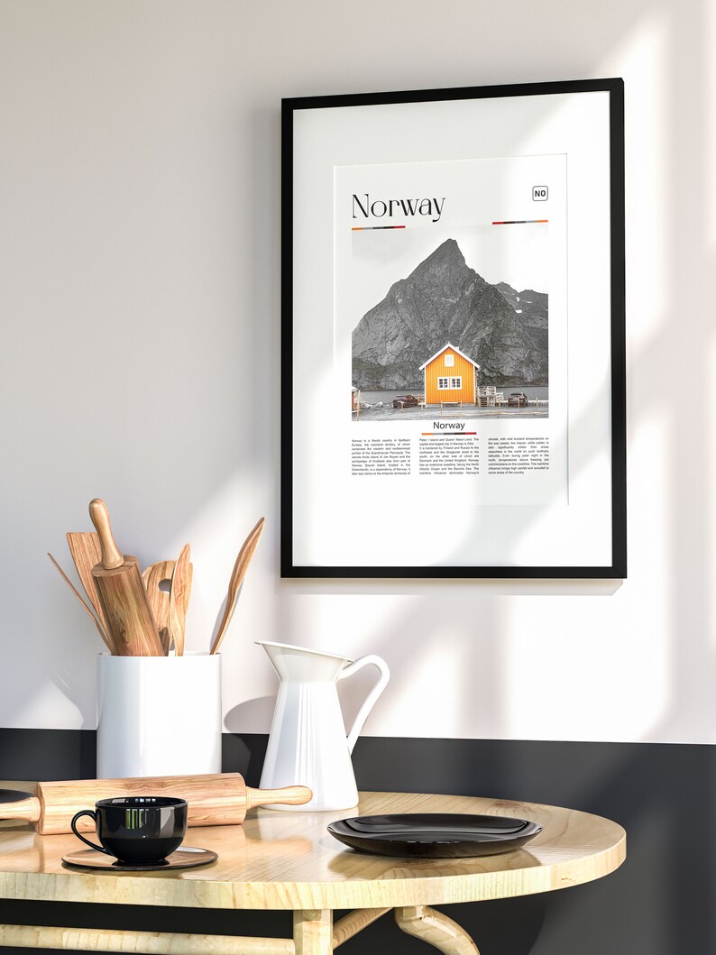 Norway Poster, Norway Print, Norway Art, Norwegian Art, Norwegian ...