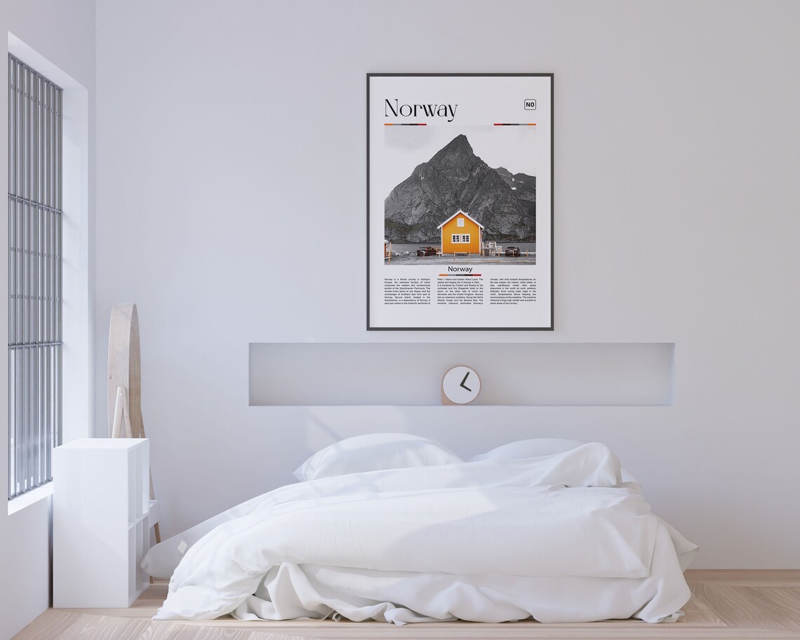 Norway Poster, Norway Print, Norway Art, Norwegian Art, Norwegian ...