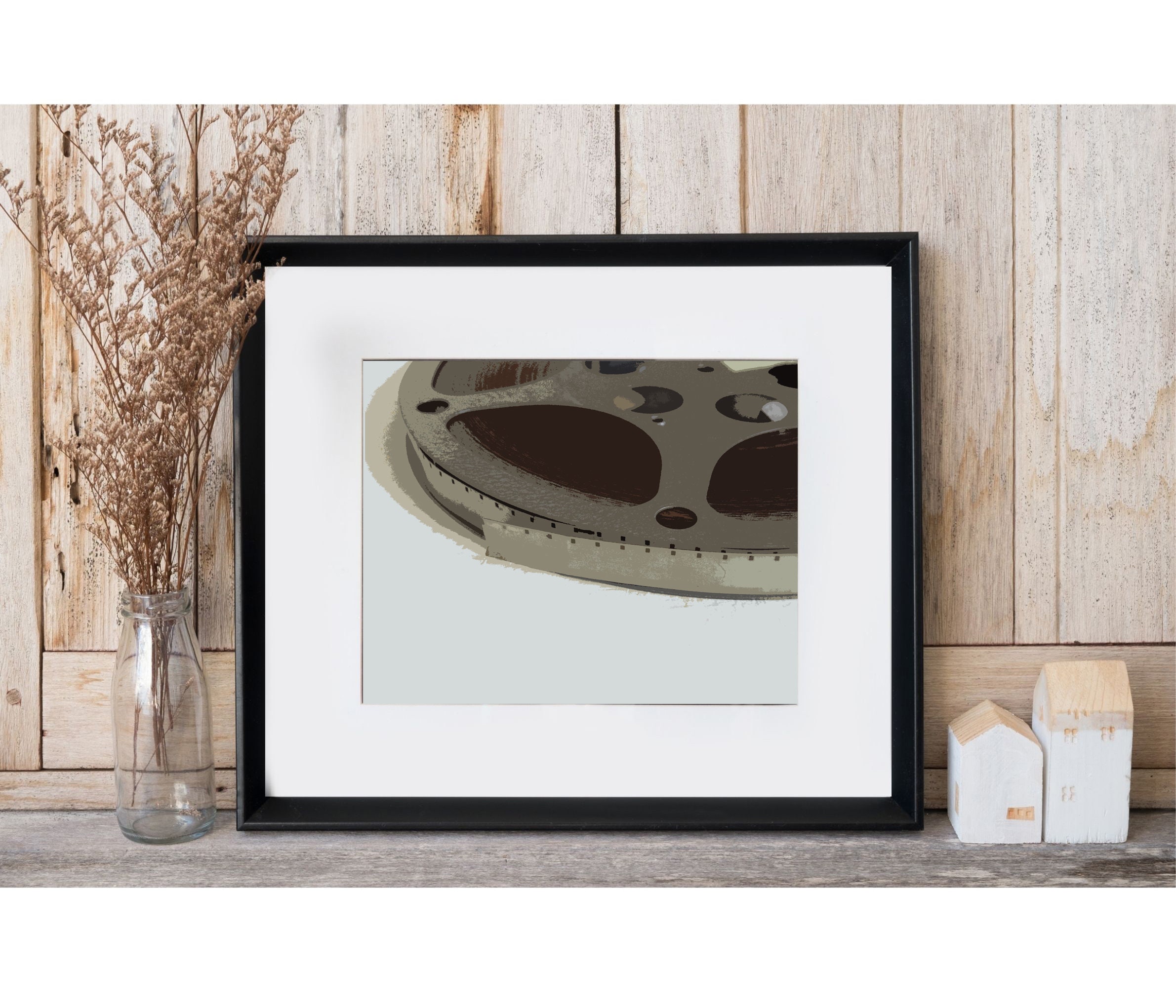 Retro Movie Theme Poster for Living Room Decor: Extra Large - Etsy