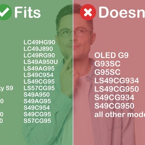 VESA Adapter for Samsung Odyssey G9, G95A, G95T, G95NC, G9 Neo, CRG9 ...