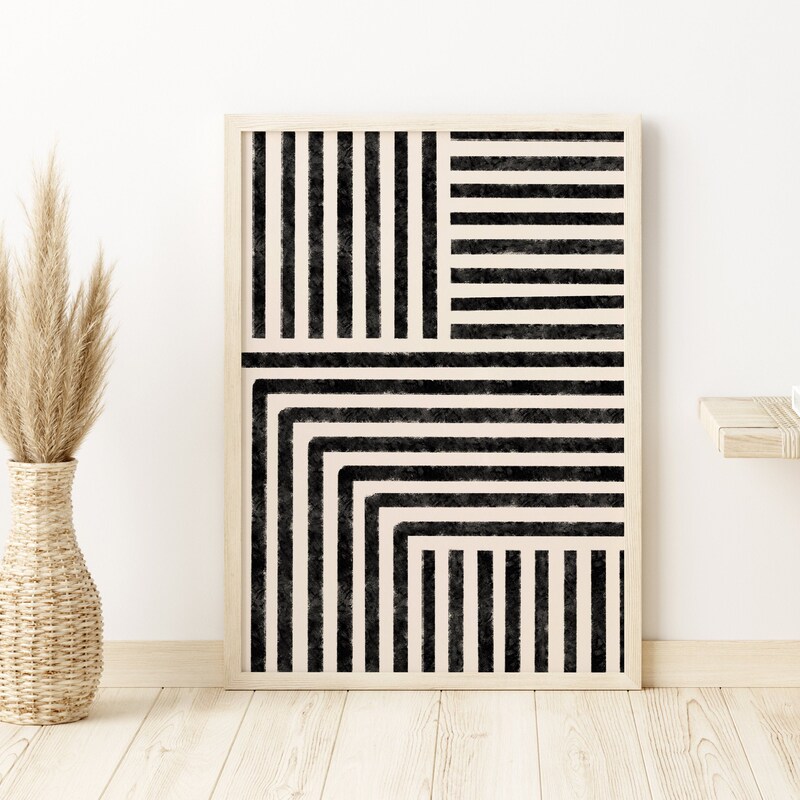 Geometric Print Art - Etsy