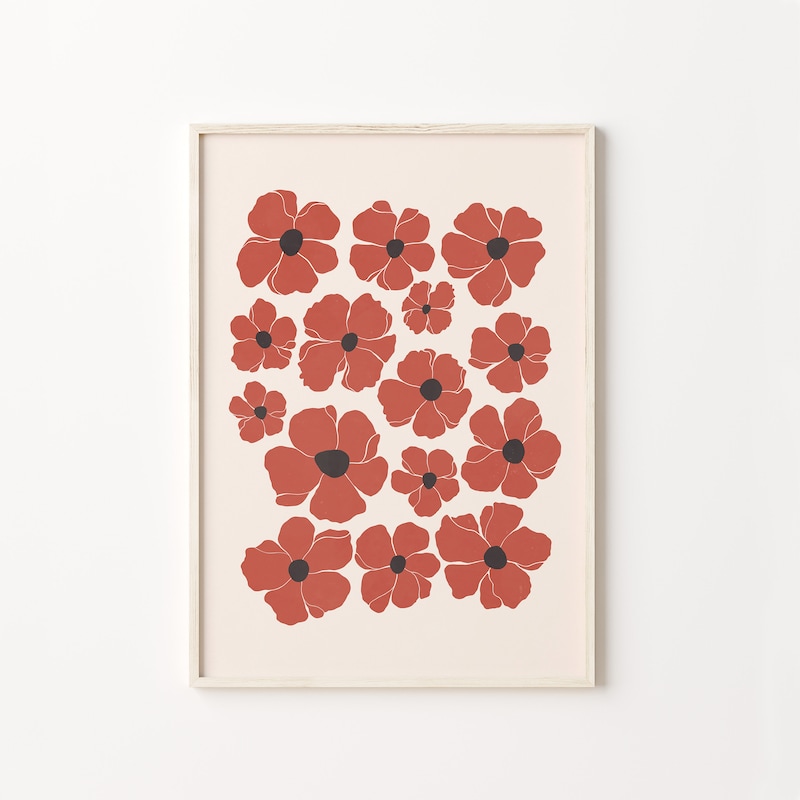 Poppy Print - Etsy