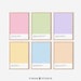 Pastel Gallery Wall, Colour Block Art Set of 6, Digital Prints, Danish ...