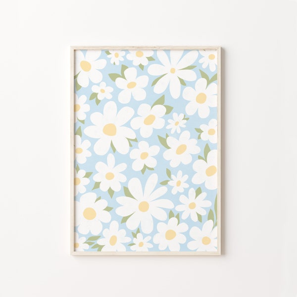 Printable Blue Wall Art - Etsy