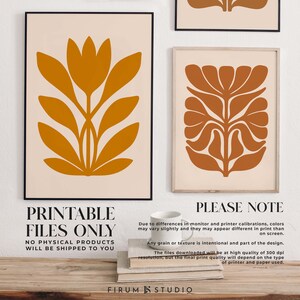 Terracotta Prints, 3 Piece Wall Art, Digital Download, Boho Botanical ...