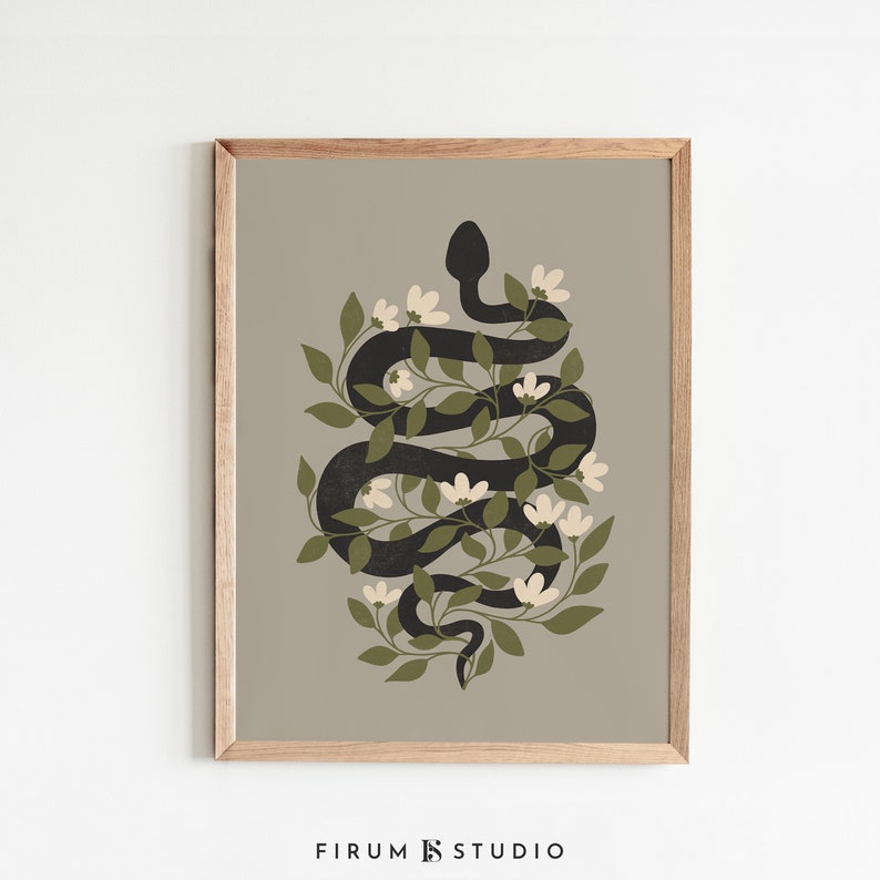 Snake Wall Art Halloween Printable Diy Halloween Decor - Etsy