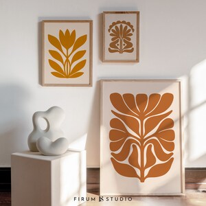 Terracotta Prints, 3 Piece Wall Art, Digital Download, Boho Botanical ...