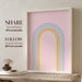 Retro Rainbow Poster Pink Wall Dorm Décor Downloadable Art - Etsy