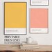 Bright Wall Art Set, 6 Piece Wall Art, Colour Block Art Set, Digital ...