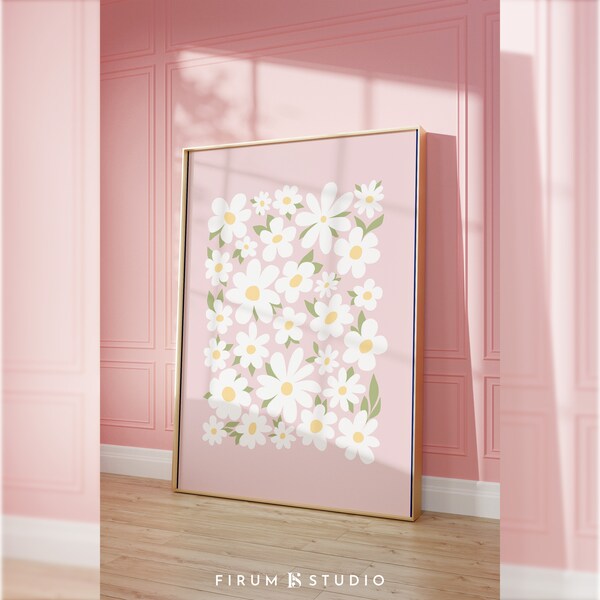 Pink Boho Wall Art - Etsy